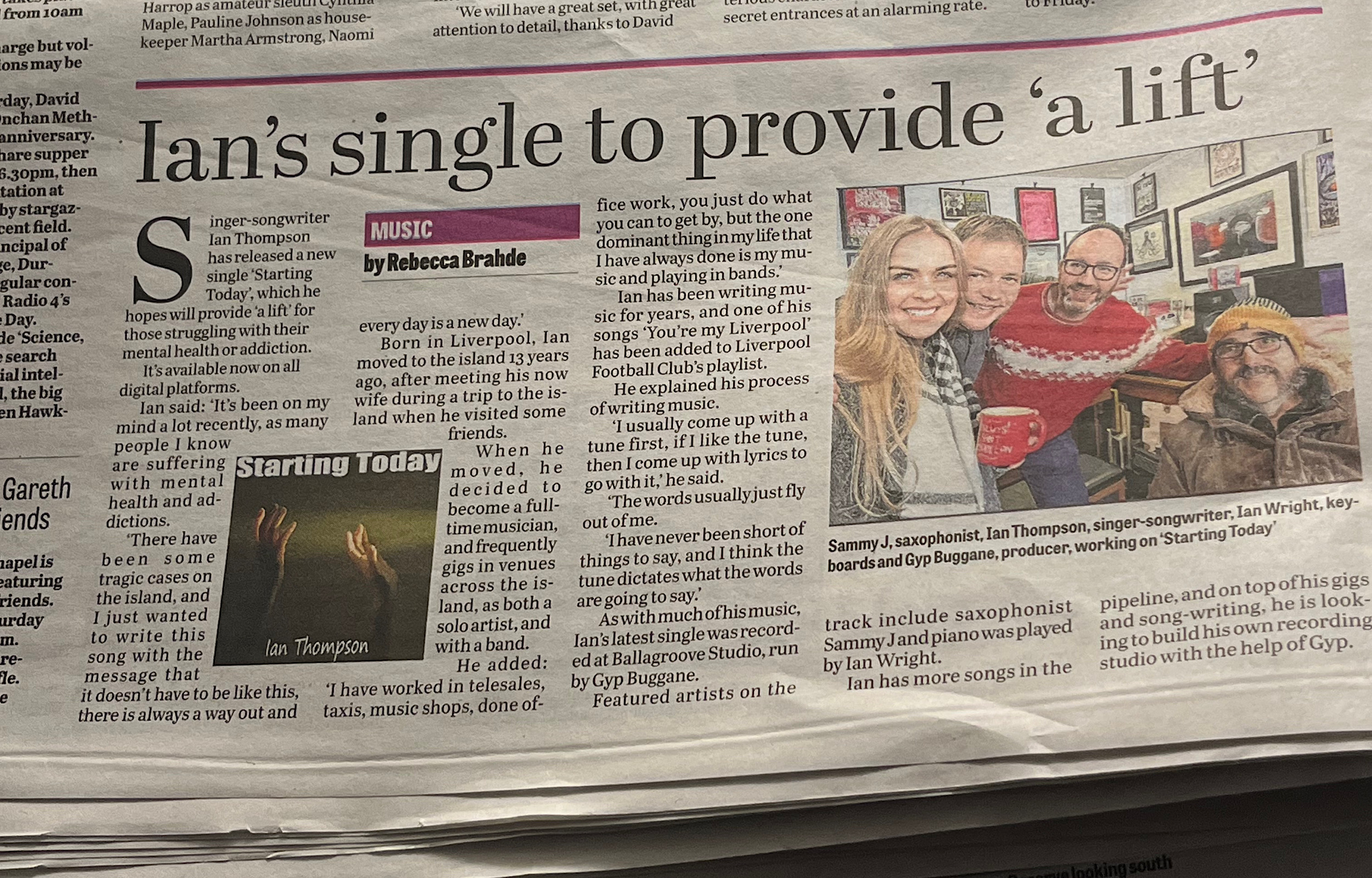 Ian’s single aims to give a lift to anyone struggling | Ian Thompson Music